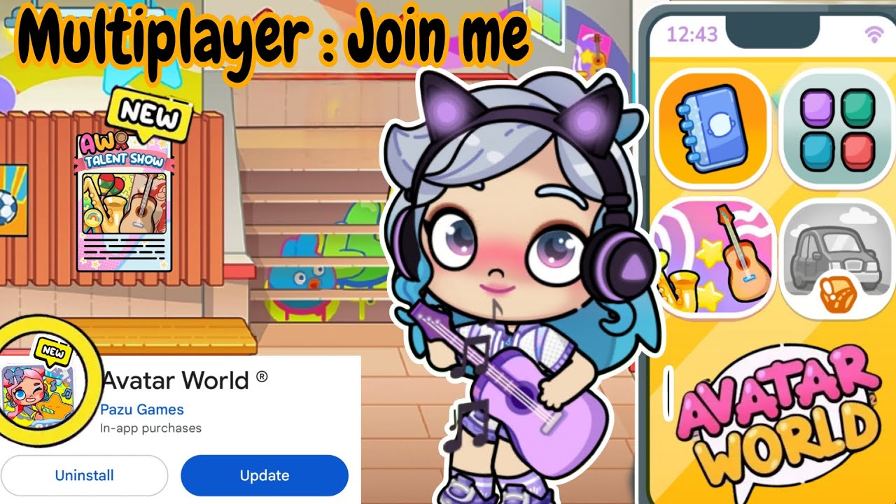New Update ‼️ Play Multiplayer With Me In Avatar World Second Floor ...