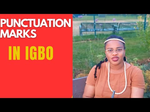 Punctuation marks in Igbo Language - YouTube