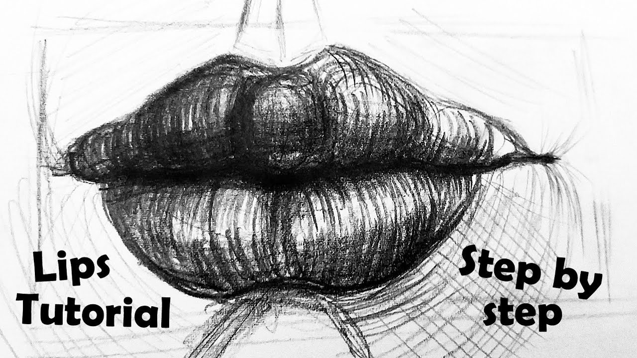 HOW TO DRAW LIPS FOR BEGINNERS - STEP BY STEP ️ - YouTube