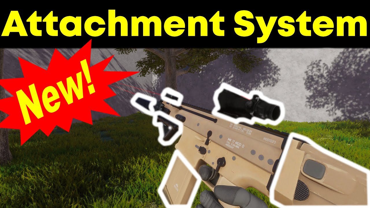 New Attachment System for our Indie FPS Game 💣 - YouTube