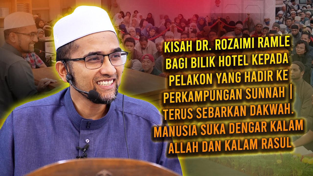Kisah Dr. Rozaimi Ramle Bagi Bilik Hotel Kepada Pelakon Yang Hadir Ke ...