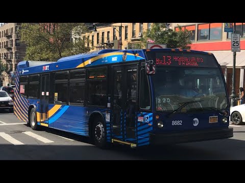 MTA NYC Bus NovaBus LFS #8682 Bx13 - YouTube
