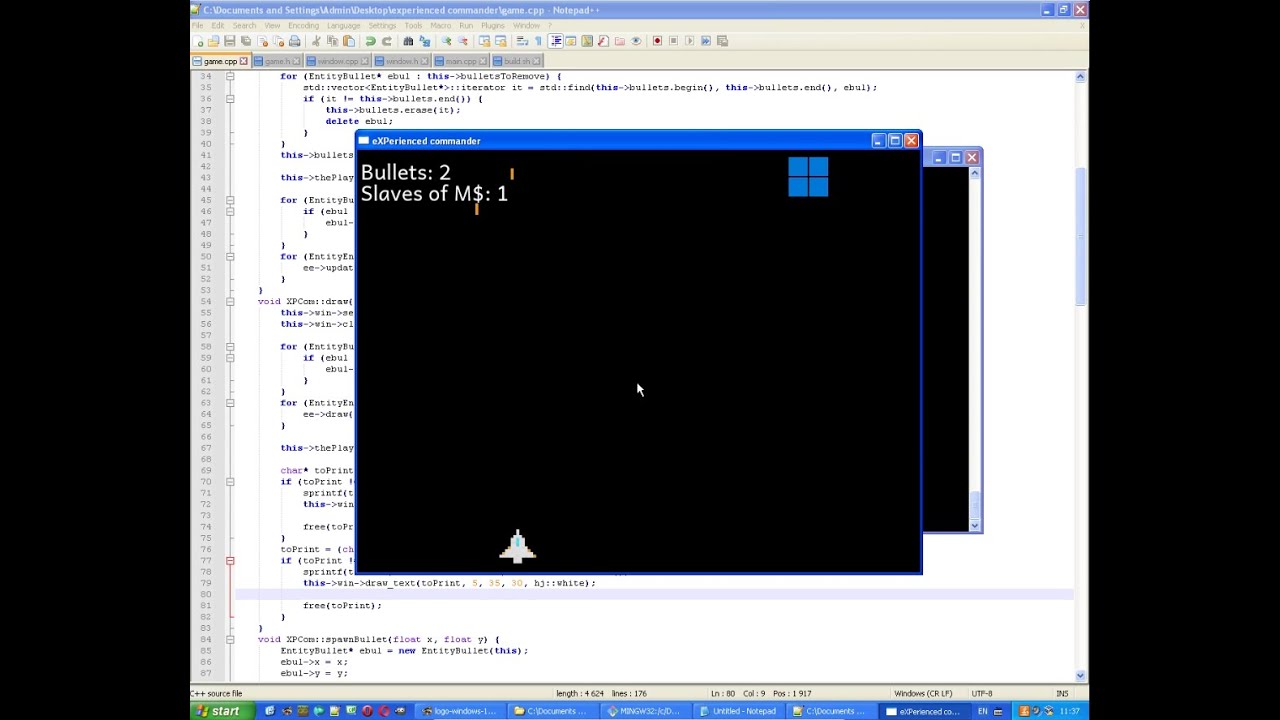 Making a game on Windows XP - YouTube