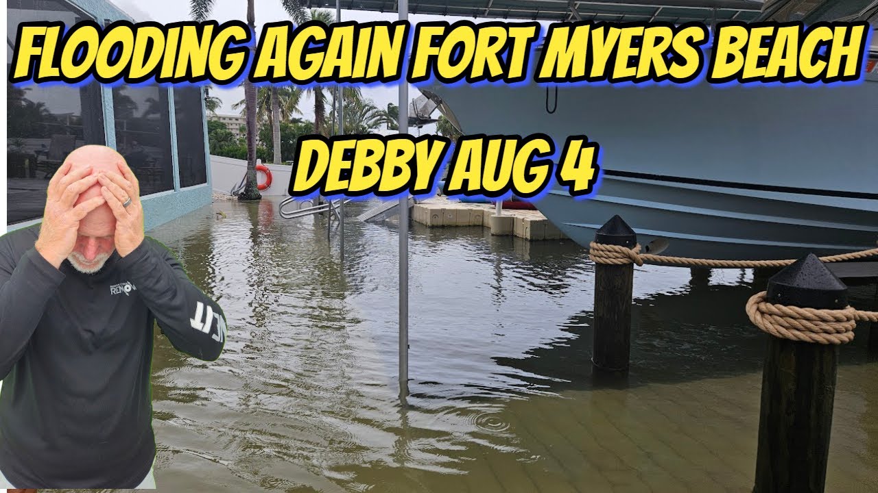 Debby Terrifying Our Beach With Storm Surge - YouTube