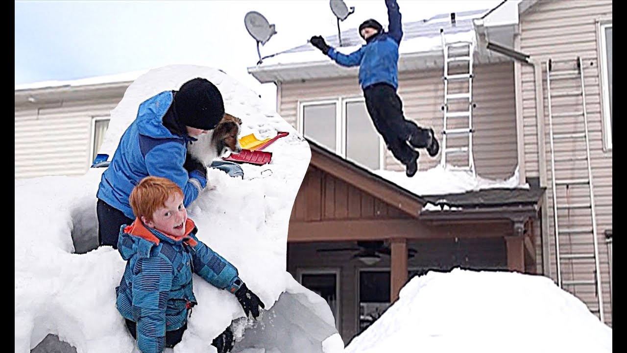 Ultimate Snow Fort & Mega Slide Destruction! - YouTube