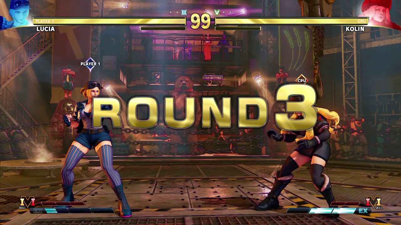 STREET FIGHTER V Lucia vs Kolin - YouTube