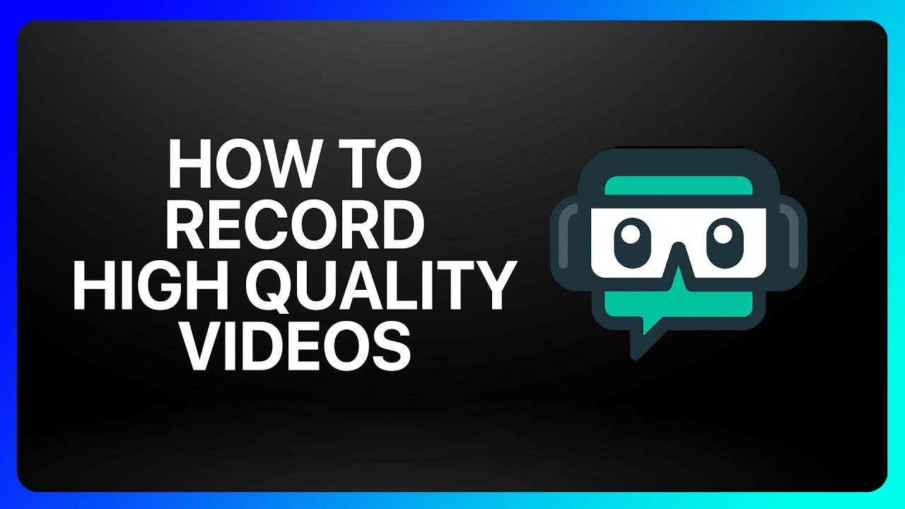 How To Record High Quality Videos On Streamlabs Tutorial - YouTube