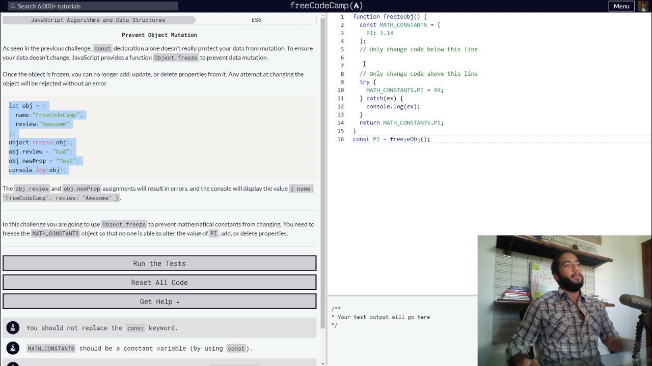How To Prevent Object Mutation In Javascript Youtube