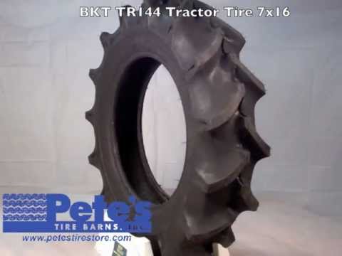 BKT TR-144 Tractor Tire 7x16 - YouTube