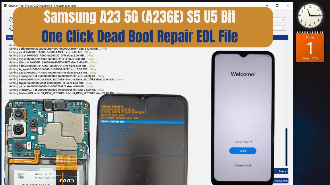Samsung A23 5G (A236E) S5 U5 Bit One Click Dead Boot Repair File # ...
