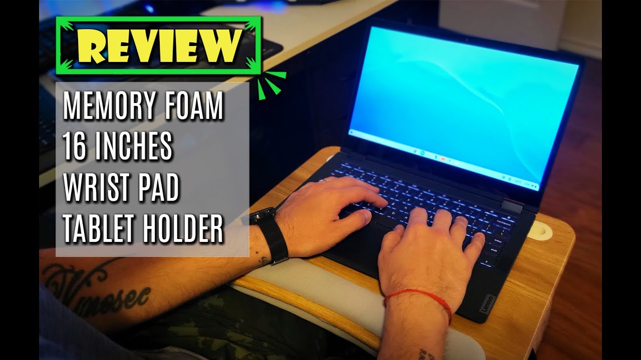 Ultimate Comfort and Convenience: Memory Foam Lap Desk with Wrist Rest ...