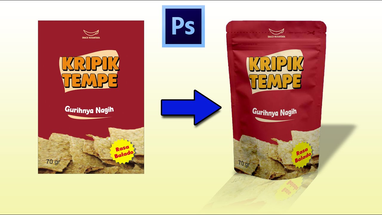 Cara Membuat Mock Up Kemasan dengan Photoshop cs 6 - YouTube
