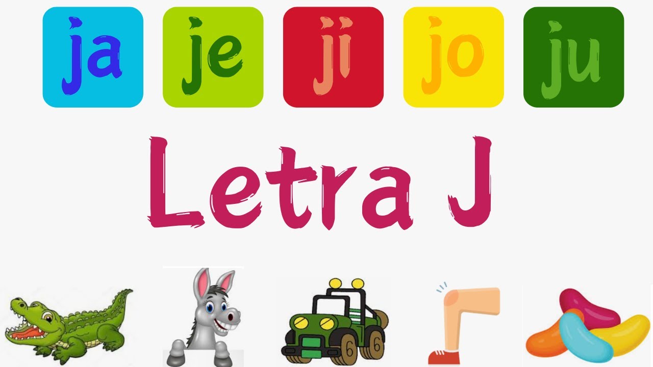 Letra J | Palavras com a letra J | Vamos aprender a falar | Aprendendo ...