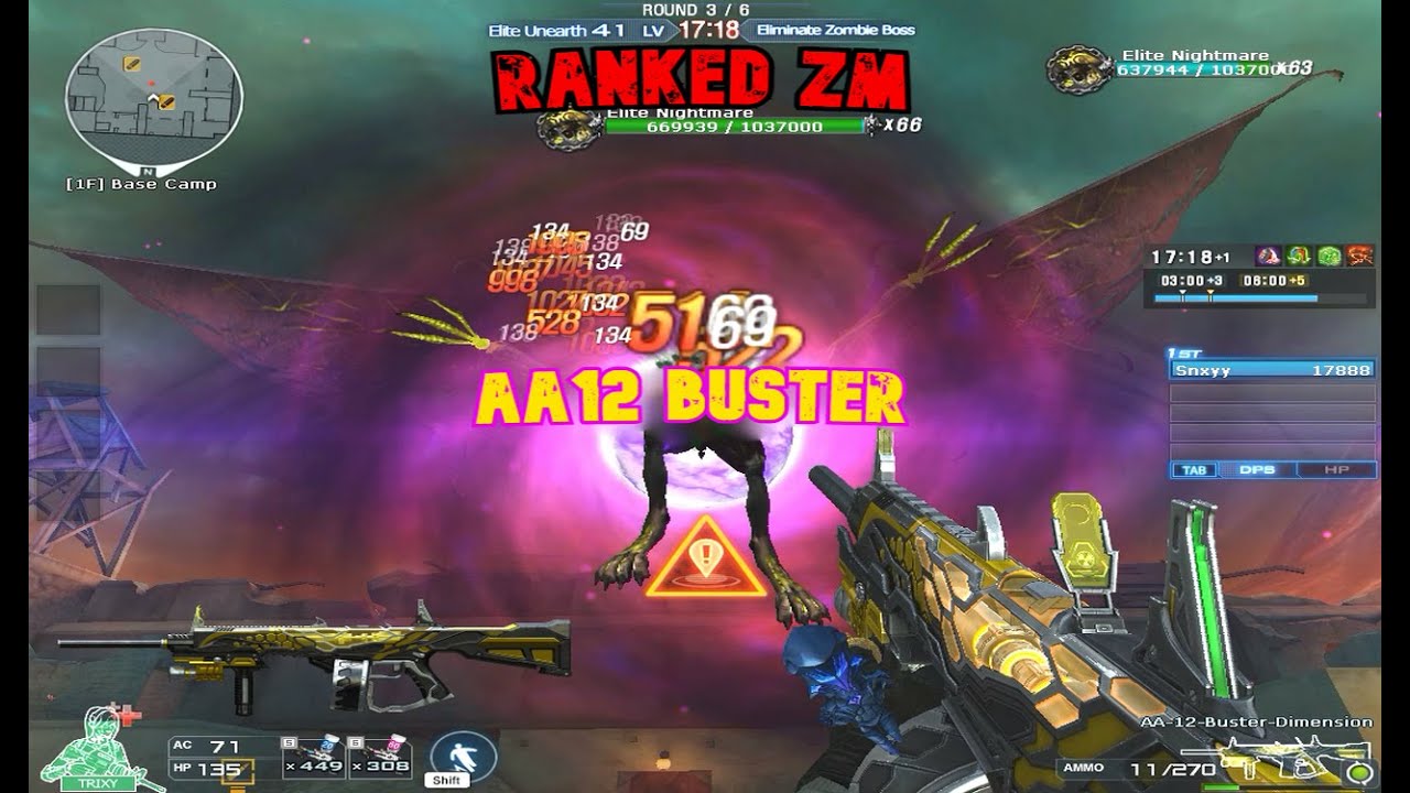 CF West : Ranked ZM Stage 41 Solo - AA-12-Buster Hexa Core LVL 7 - YouTube