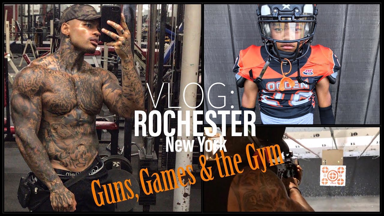 RoCHESTER VLOG: Guns, Games & The Gym - YouTube