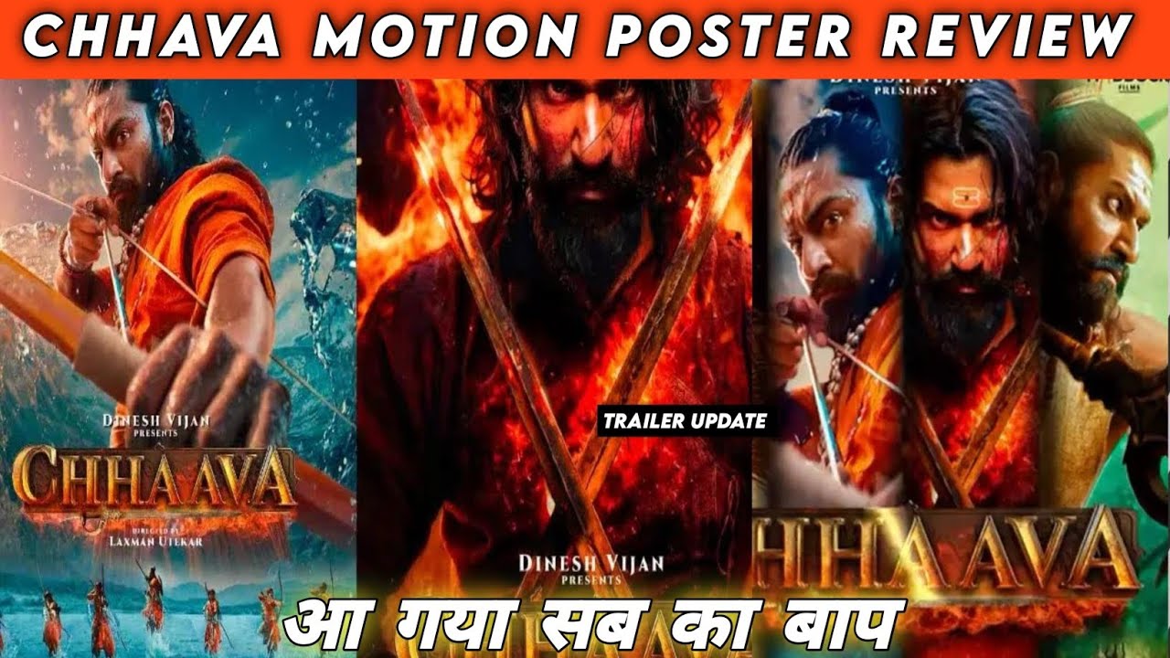 Chhava Motion Poster Review | Trailer Update | #chhava - YouTube