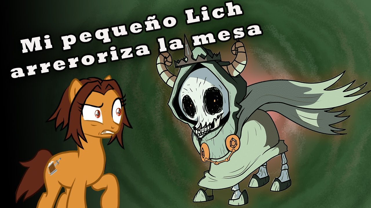 Viejo jugador usa un pequeño pony lich y atormenta una mesa - YouTube