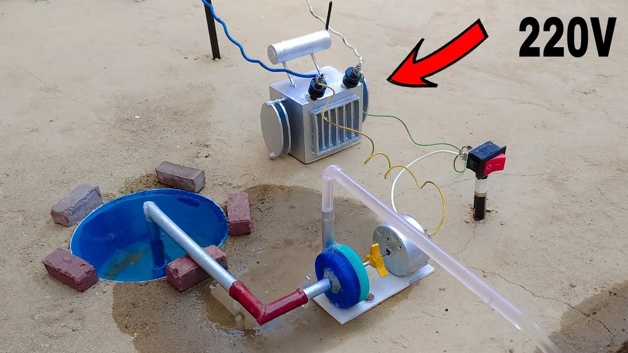 How to make mini water pump | science project | diy tractor - YouTube