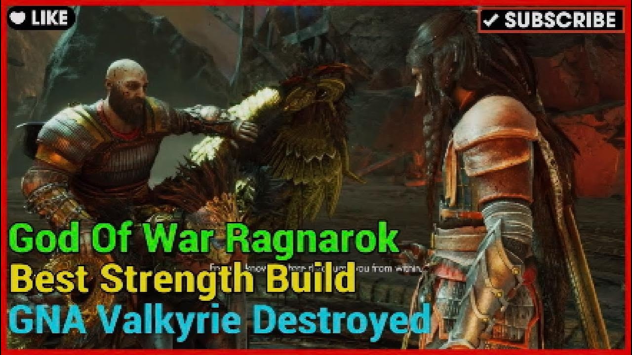 God Of War Ragnarok | GNA Valkyrie Destroyed | Best Strength Build ...