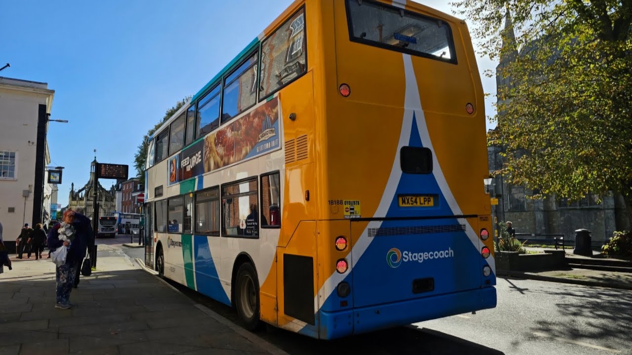 Oldest bus in the stagecoach south Chichester fleet 18188 MX54LPP On ...
