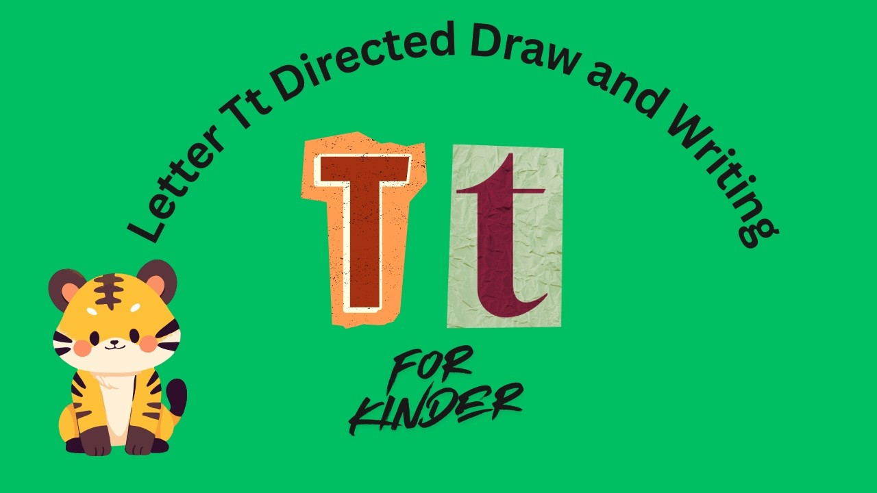 Letter Tt Directed Draw and Writing for Kinders - YouTube