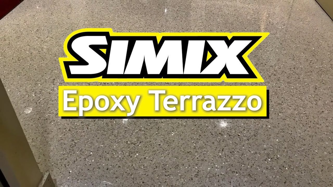 Epoxy Terrazzo Demo with Simix High Shine Ceramic Coating - YouTube