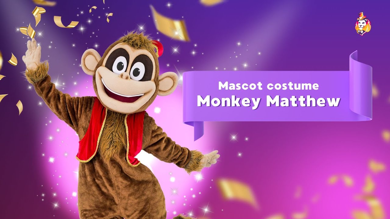 Monkey Matthew Mascot Costume - YouTube