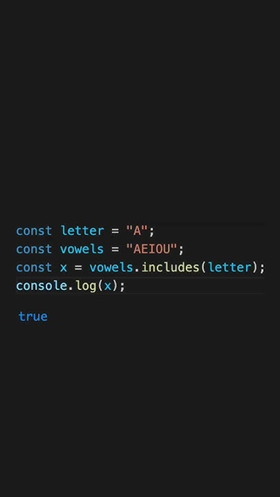 how to use the includes() method in JavaScript - YouTube