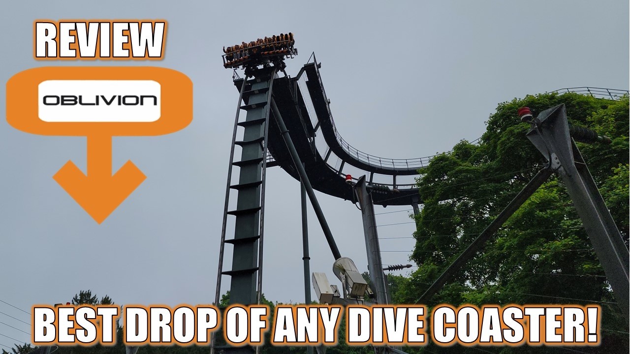 Oblivion Review, Alton Towers B&M Dive Coaster | Best Drop of Any Dive ...
