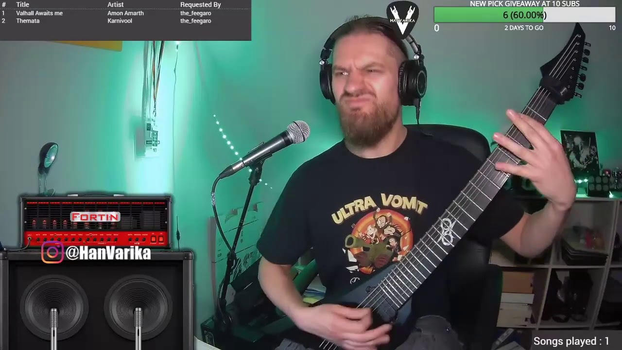 Amon Amarth : Valhall Awaits Me - Twitch live performance - YouTube