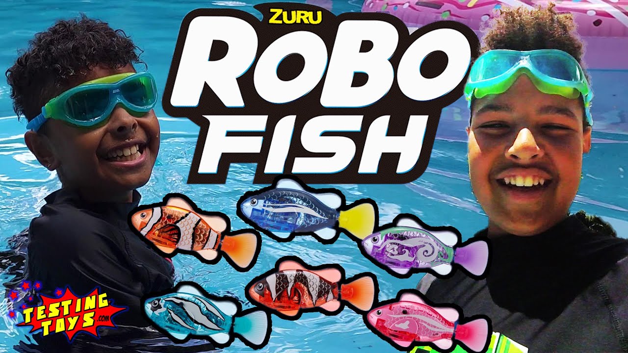 Swim with Zuru Robo Fish | ROBOTIC FISH AND BEATBOXING FUN With ...