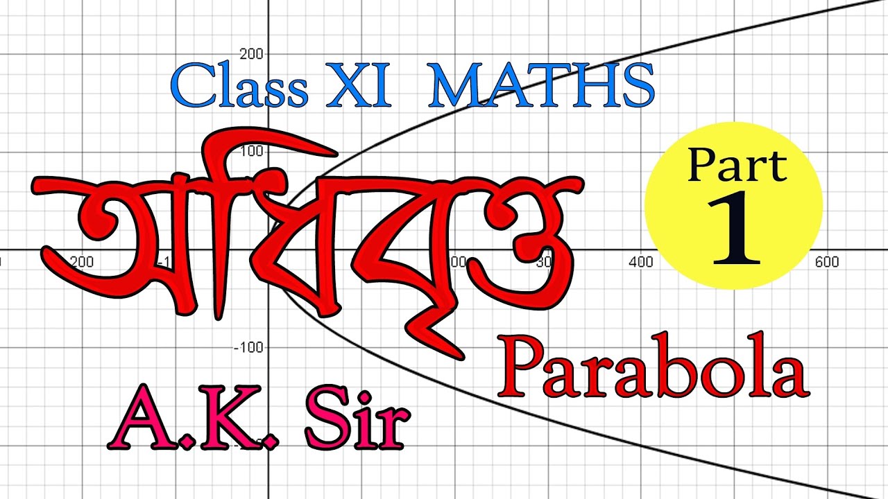 Concept of Parabola| অধিবৃত্ত|Class XI Mathematics|Part_01|AK Sir - YouTube