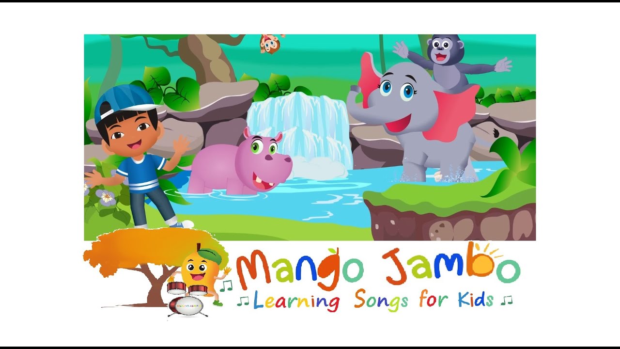 Elephant Song! Learn Jungle Animals| Nursery Rhymes for Preschoolers ...