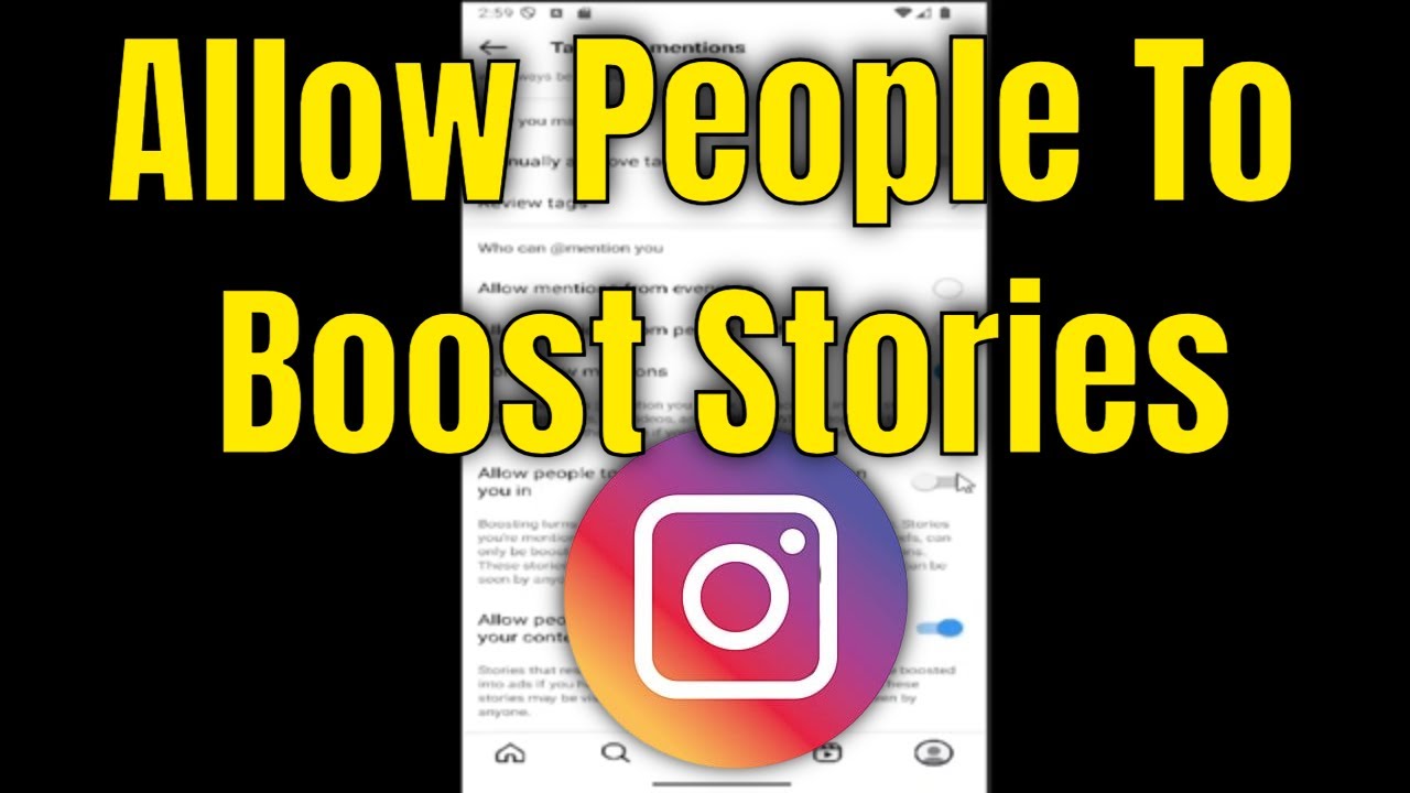 How To Turn On Allow People To Boost Stories They Mention On Instagram ...