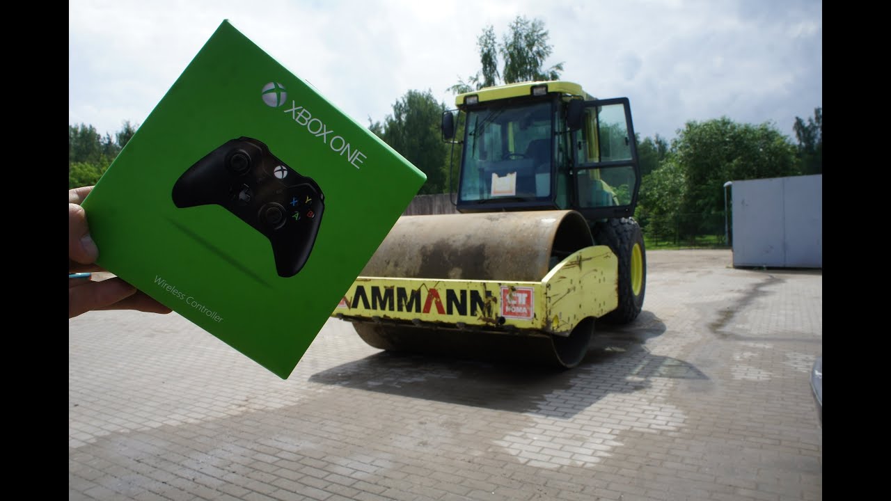 TRYING TO CRUSH XBOX ONE CONTROLLER WITH ROAD ROLLER - YouTube