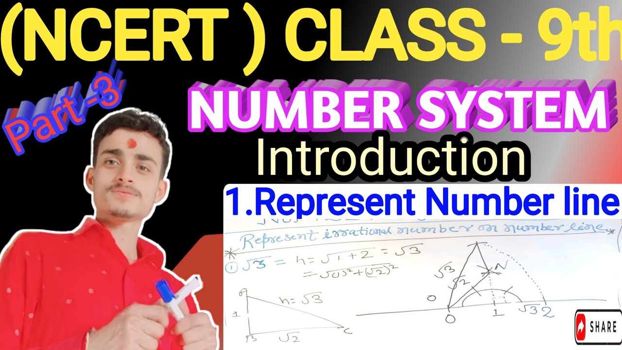 Class 9th How to represent Number on the number line ? Number system ...