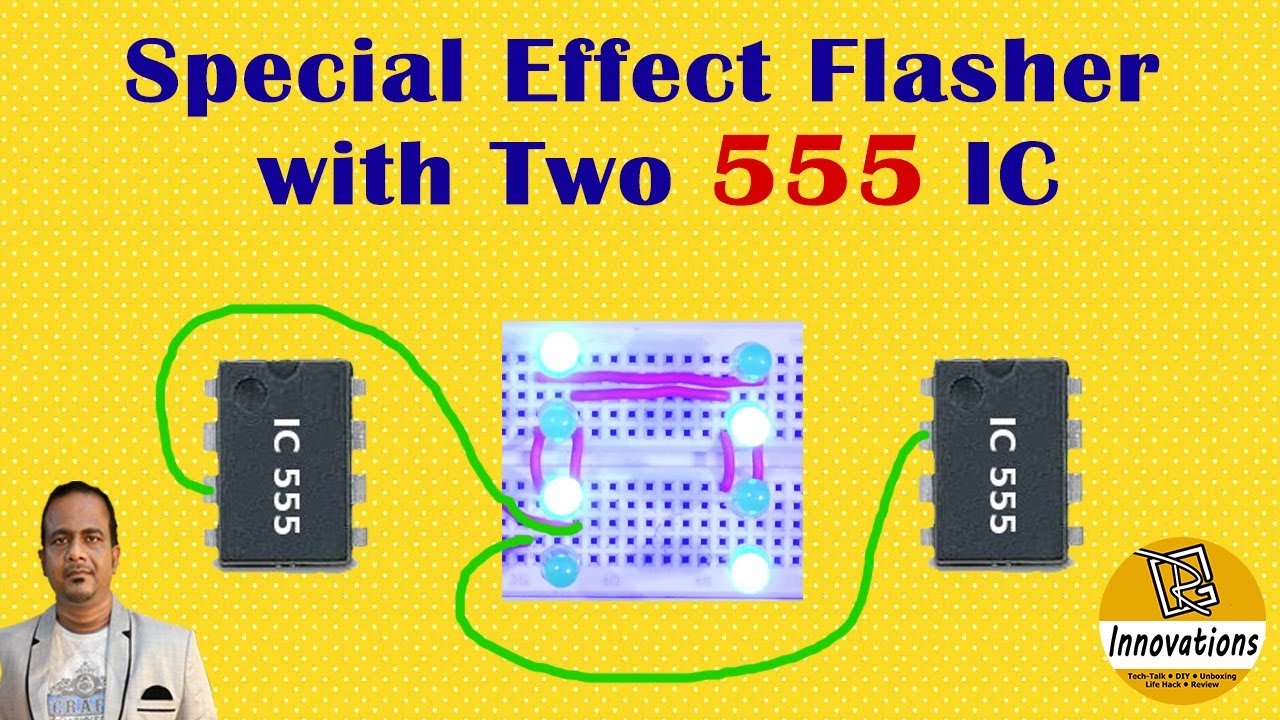 LED Special Effect Flasher Using Two NE555 ICs...Police Car/Ambulance ...