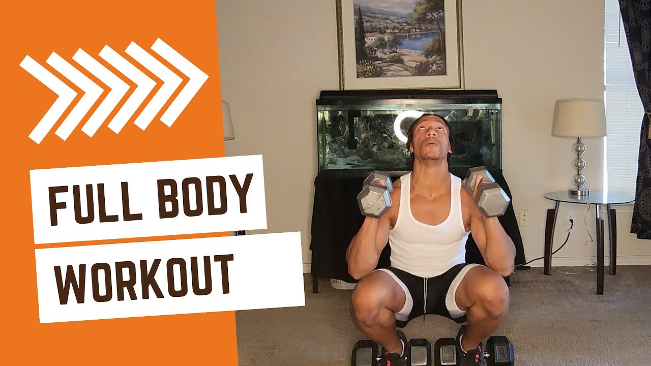 Full Body at Home Workout: Dumbbells only | DelliottFitness.com - YouTube