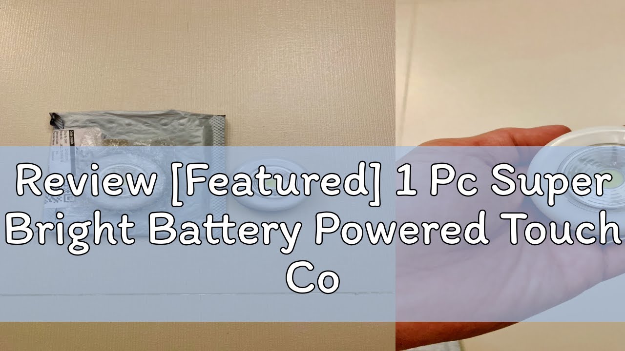 Review [Featured] 1 Pc Super Bright Battery Powered Touch Controlled ...