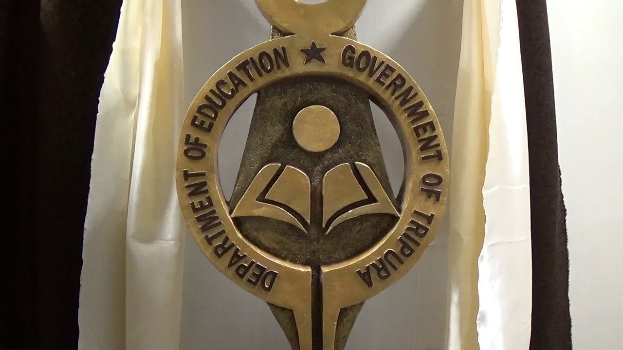 E M RATANLAL NATH UNVEILS THE LOGO OF EDUCATION DEPT , GOVT OF TRIPURA ...
