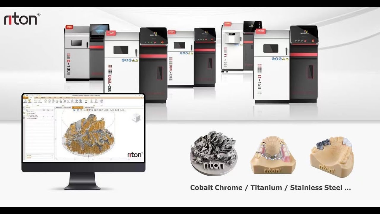 Riton dental laser printer for crowns, bridges, partial frames printing ...