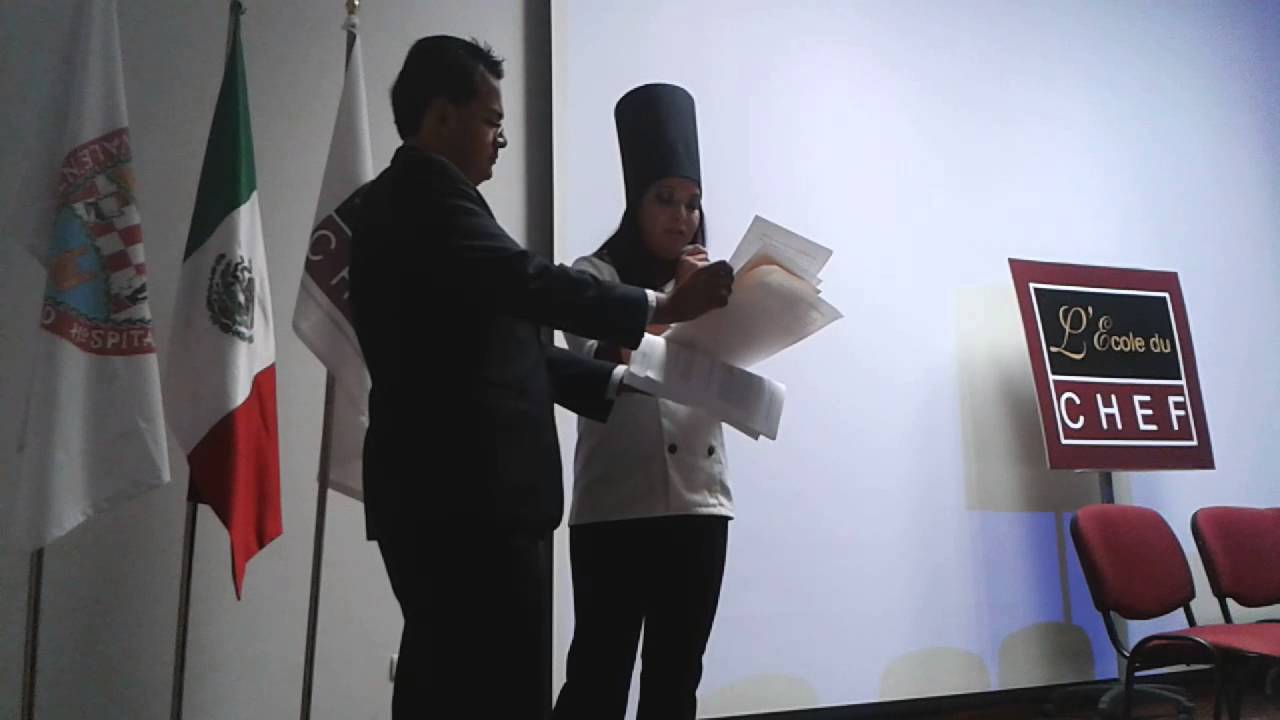 Palabras de la nueva Chef Rocío Janeth López Quiñonez en su graduación ...