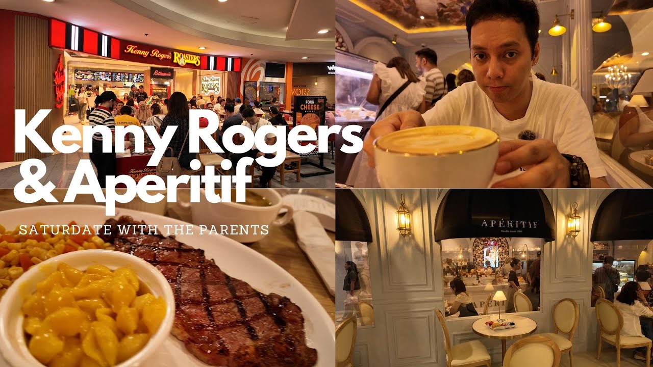 SM Megamall with my parents :)| Kenny Rogers steak| New Aperitif in ...
