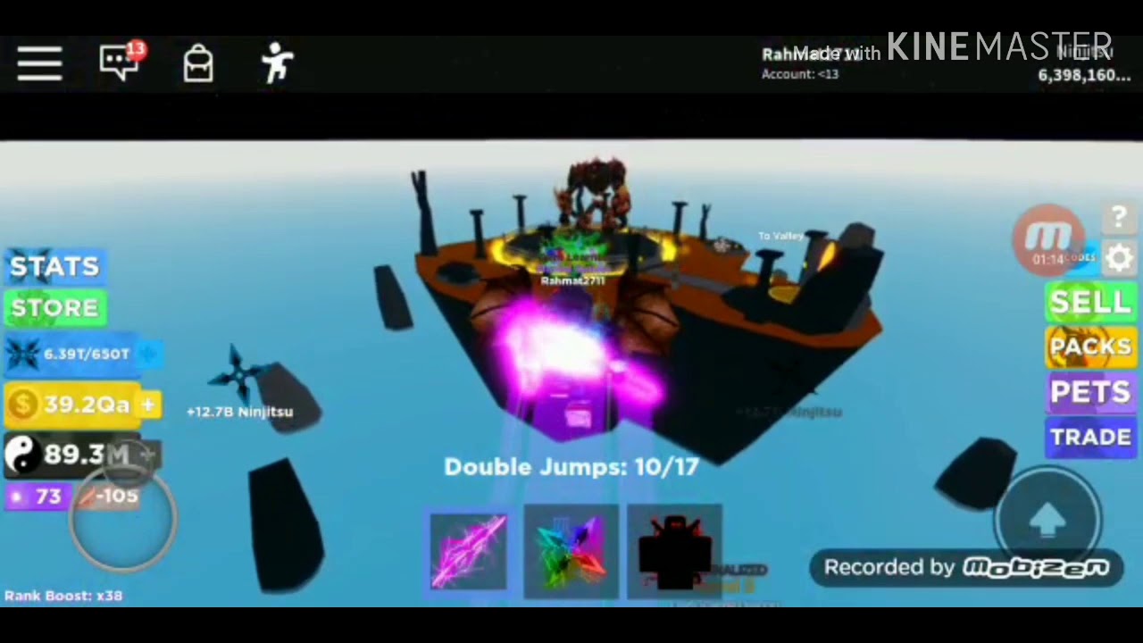 how to fight magma boss | roblox | ninja legends | no copy and ...