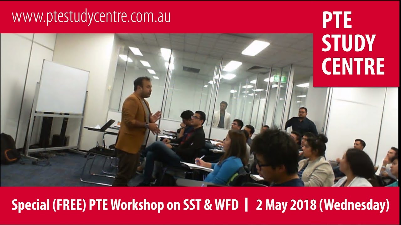Special (FREE) PTE Workshop on SST & WFD arranged by PTE Study Centre ...