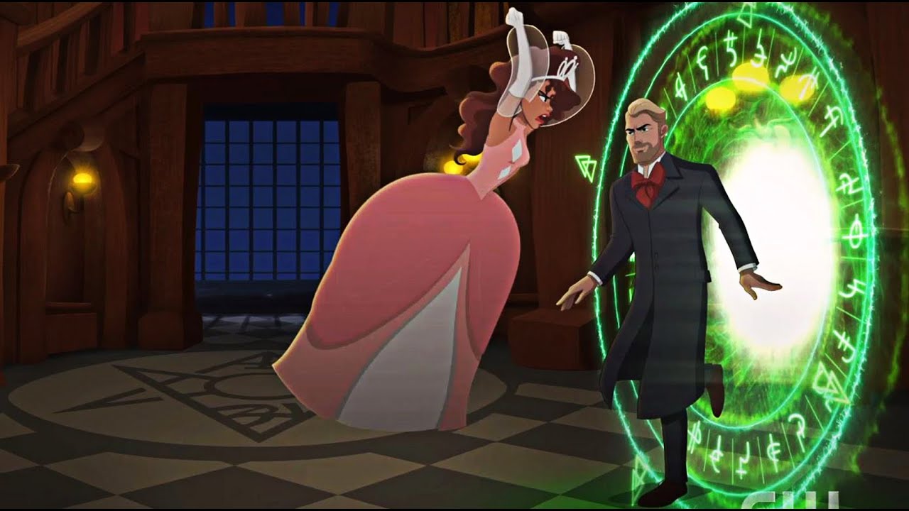 2D Princess Cartoon Astra Vs Crowley Singing Musical Part 1 | DC's ...