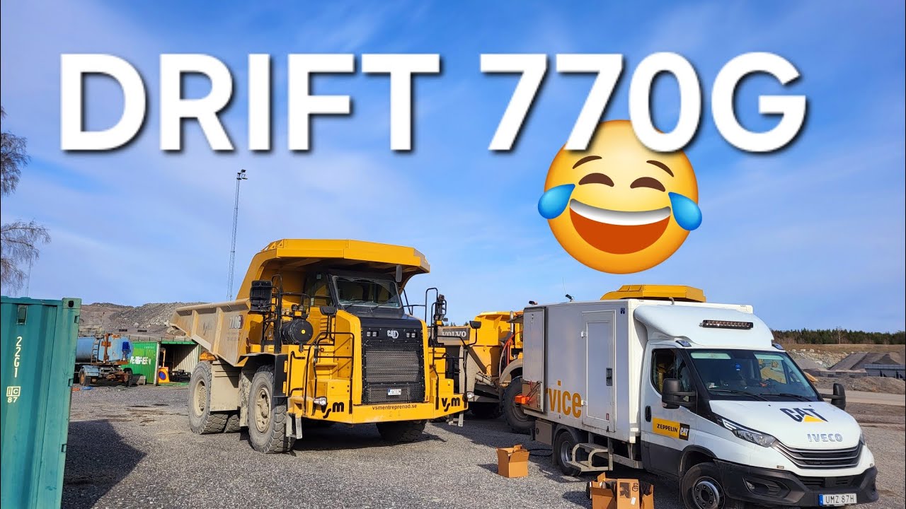 Mały Serwis dużego Cat 770G - YouTube