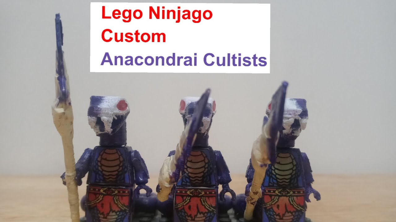 Lego Ninjago Custom Anacondrai Cultists minifigures - YouTube