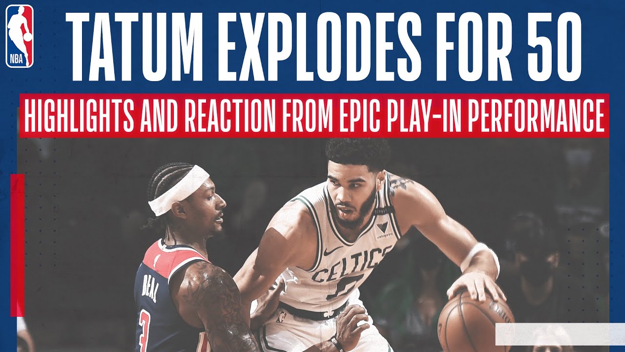 TATUM DROPS 50 ON WASHINGTON 💥😱 | Extended highlights and reaction from ...