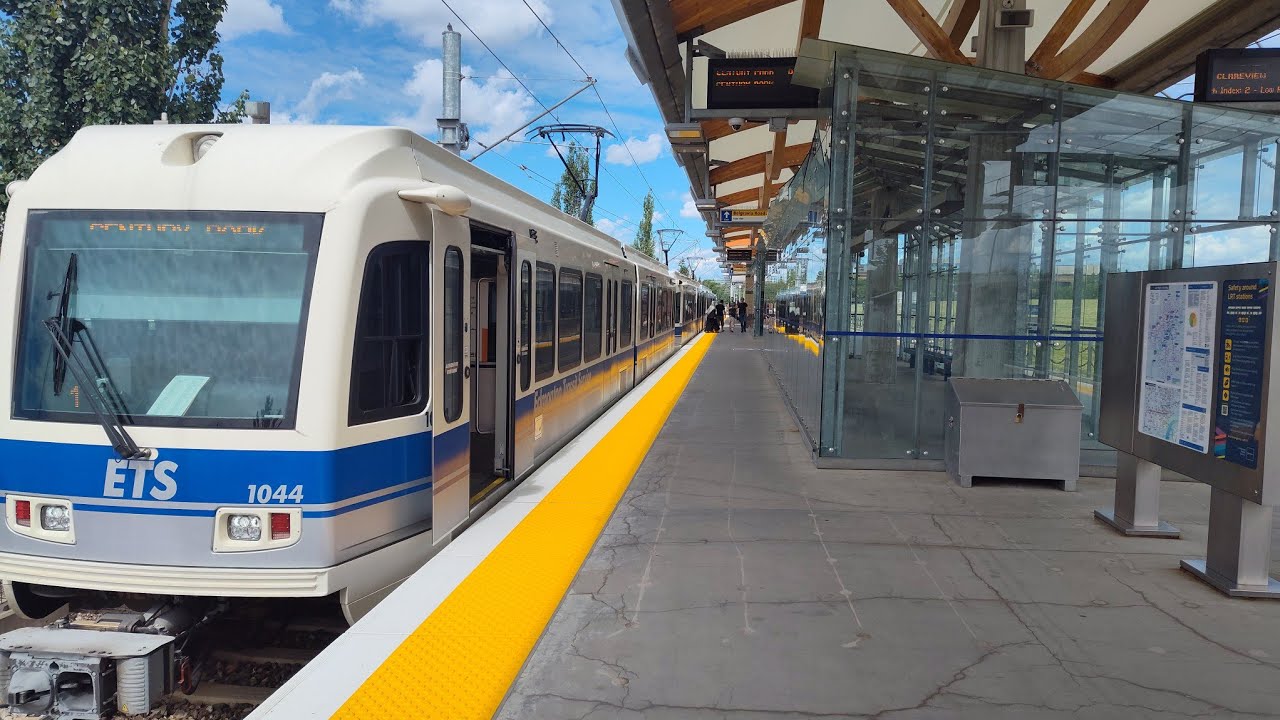 EDMONTON ETS: South Campus/Fort Edmonton Park LRT Station (full station ...